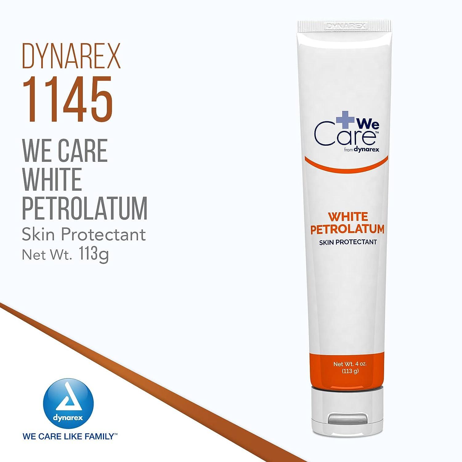 Dynarex White Petrolatum Petroleum Jelly 4 oz. Tube - Skin Repair ...