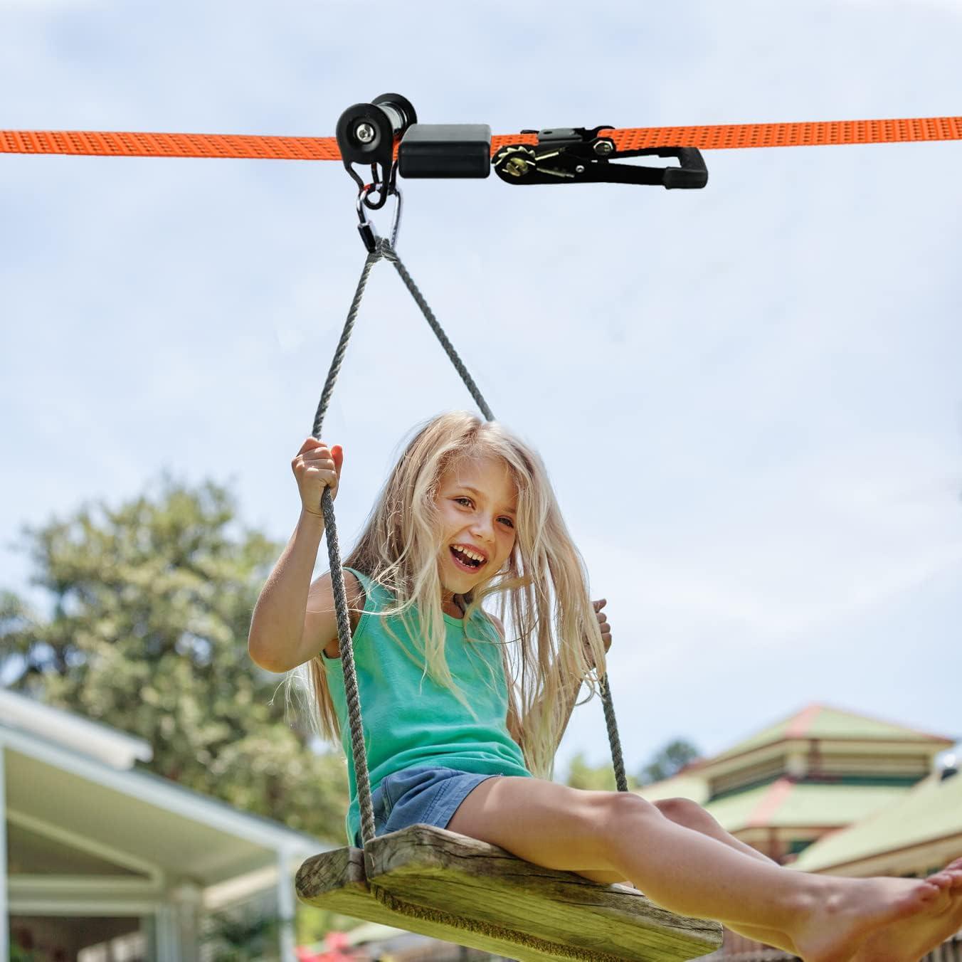 Silica Zipline Brake Stopper for Slackline Kits - Backyard Zipline ...