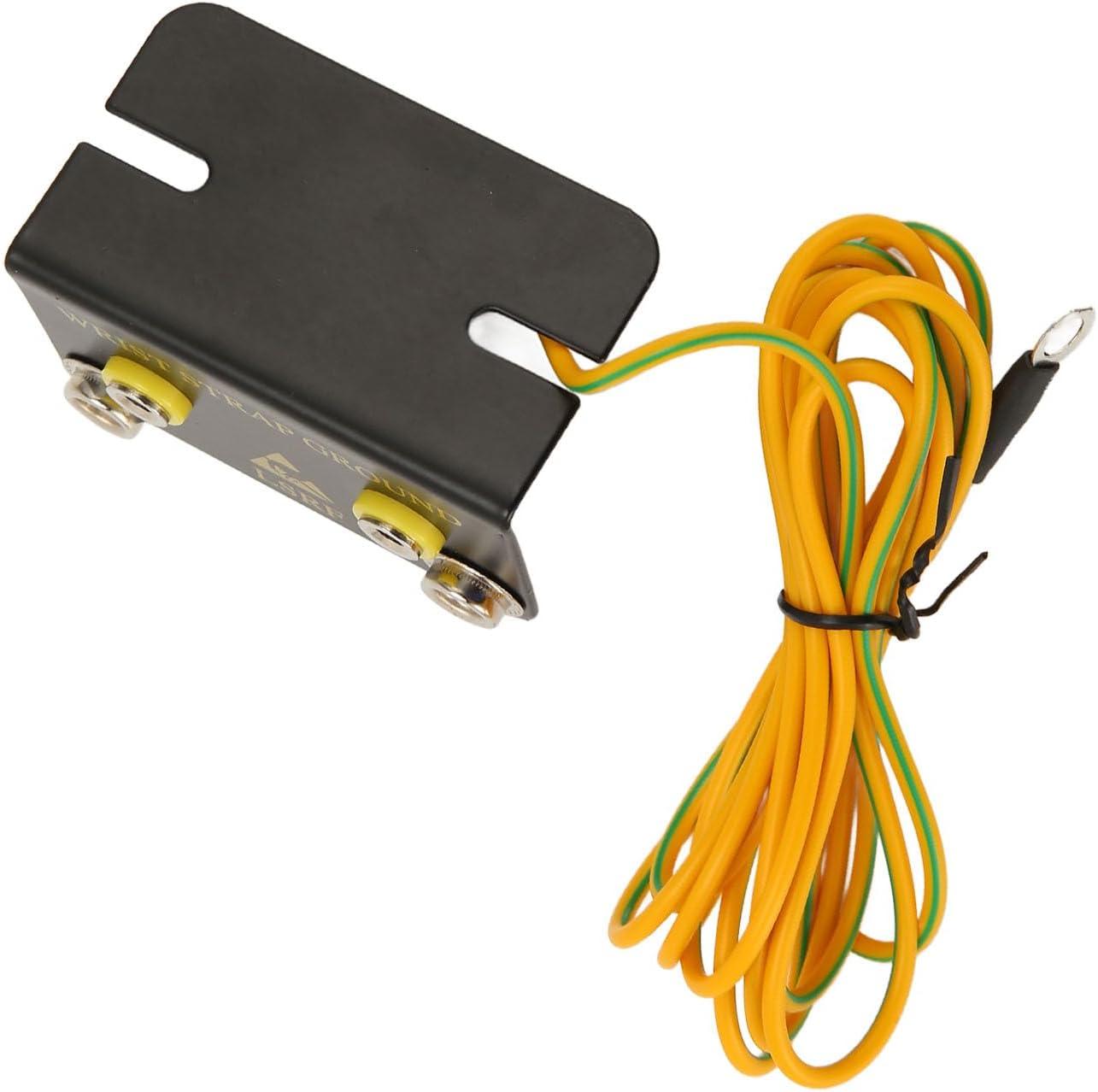 2-Hole Grounding Plug for ESD Wristbands | 1.6m Anti-Static Cable ...