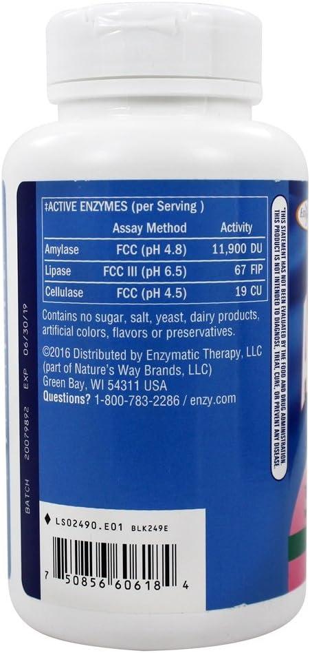 Enzymatic Therapy Acid Ease Digestion Formula 180 Capsules