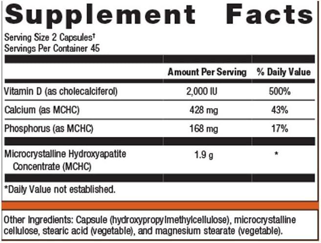 Metagenics Bone Builder Forte Capsules - Calcium, Phosphorus, Vitamin D ...