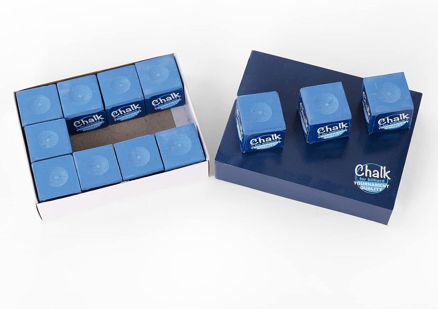 FASTOSS Billiard Cue Chalk Blue Pool Chalk - 12-Pack | Buy Now with ...