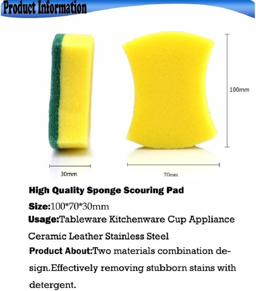 Kitchen Cleaning Sponge Eco Non-Scratch | Dish Scrub Sponge (24 Pack ...