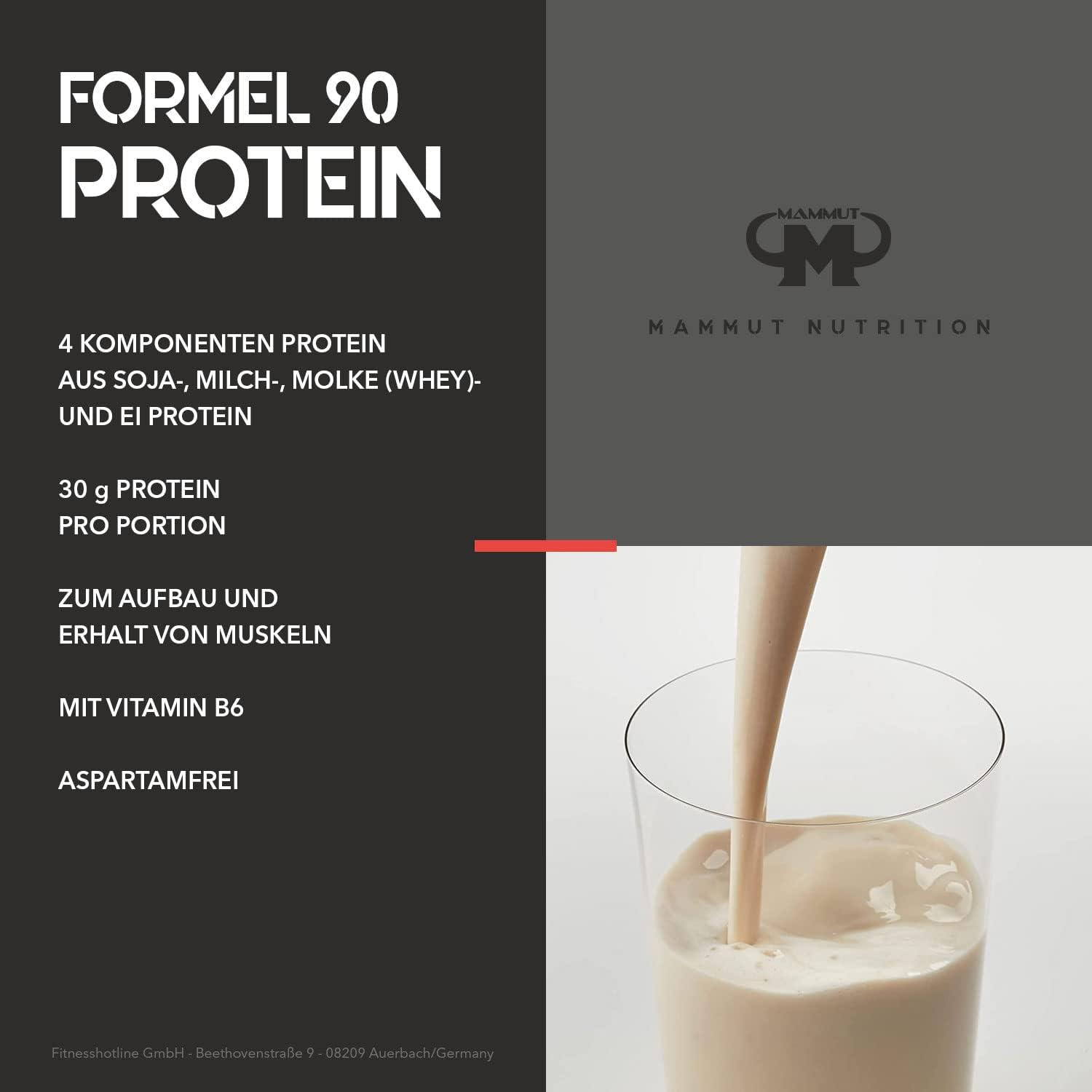3kg Mammut Formula 90 Protein Shake Set | Nut & Brownie Protein Bars ...