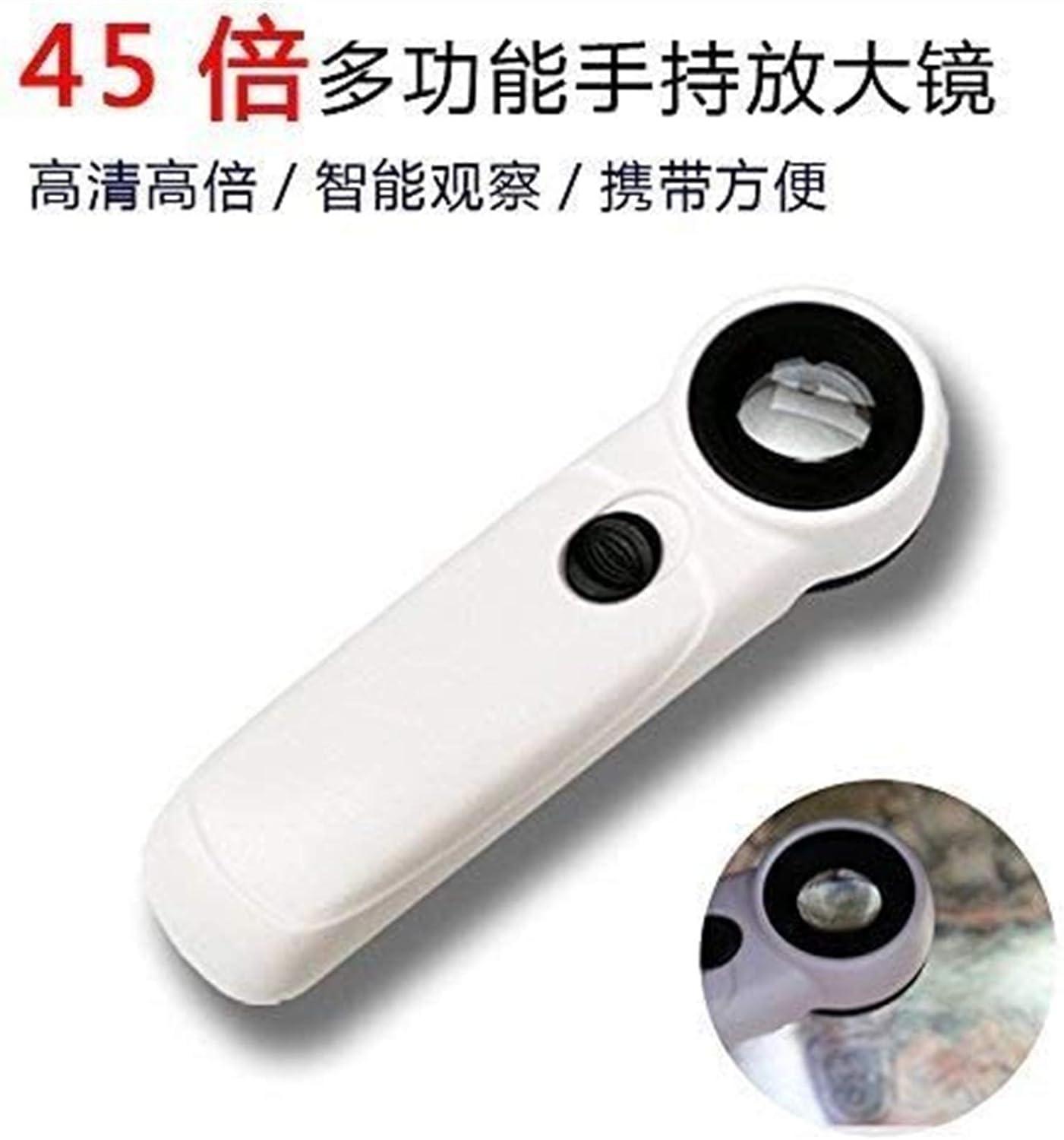 Lightweight Magnifying Glass Glass Lens with Light Source 40 Times High ...