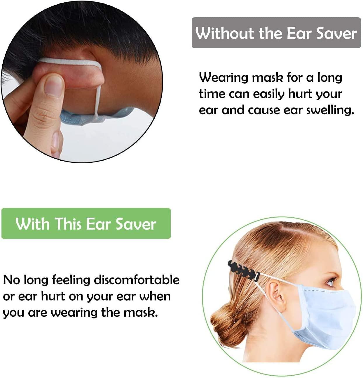 Motoba Mask Extender Strap - Universal Size, Adjustable Ear Protectors ...