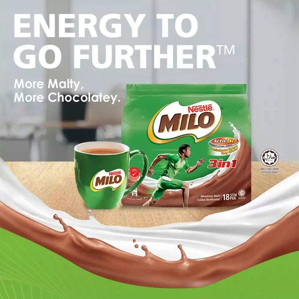 Nestle Milo 3-in-1 Chocolate Powder (Richer than The Original ...