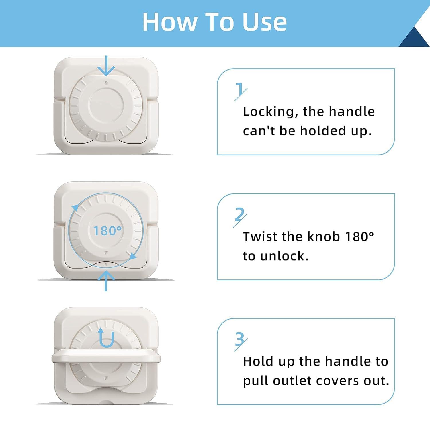 45-Pack Outlet Covers Baby Proofing Socket Protectors with Improved ...