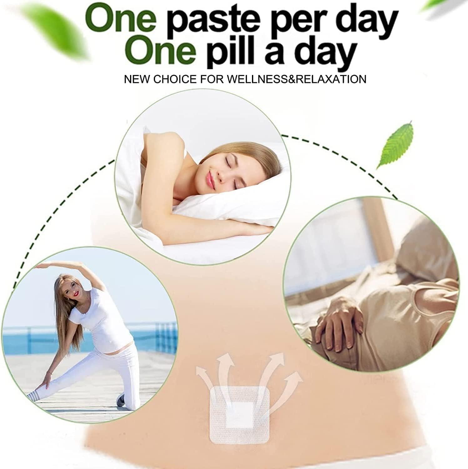 Natural Herbal Belly Sticker - 30 Pieces Mugwort Navel Detox Plaster ...