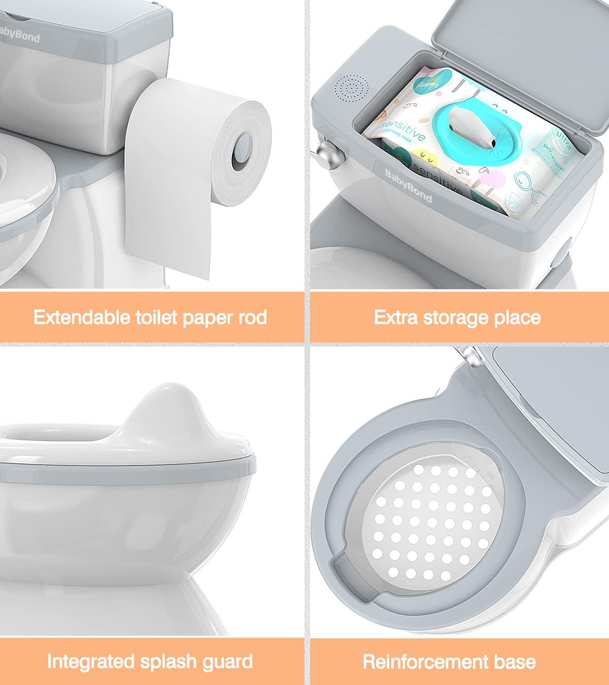 BabyBond Potty Training Toilet | Realistic Flushing Sound | Removable ...
