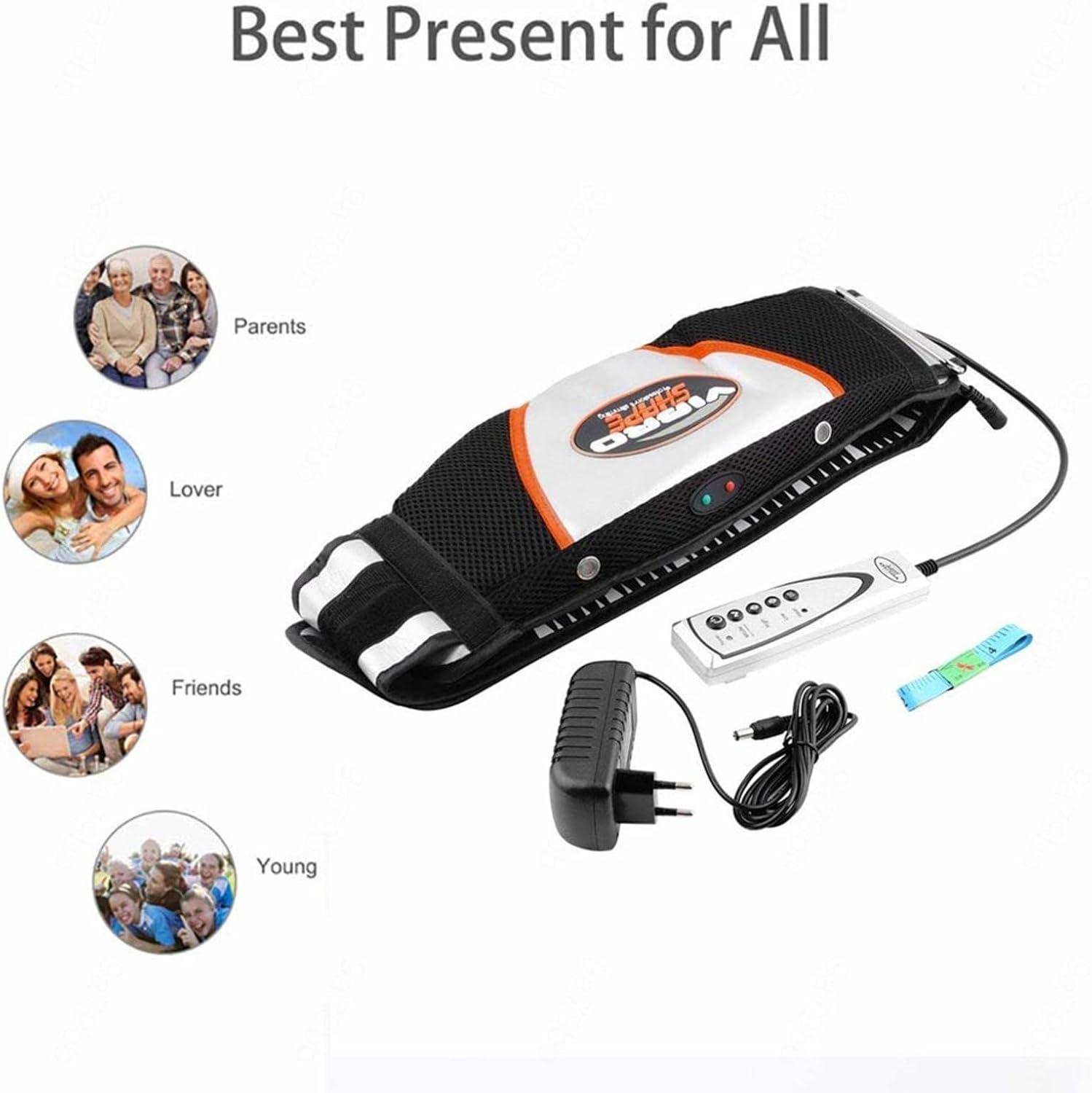 MOUSKE Vibrating Belt - Slimming Vibration & Heat Massage for Abdomen ...
