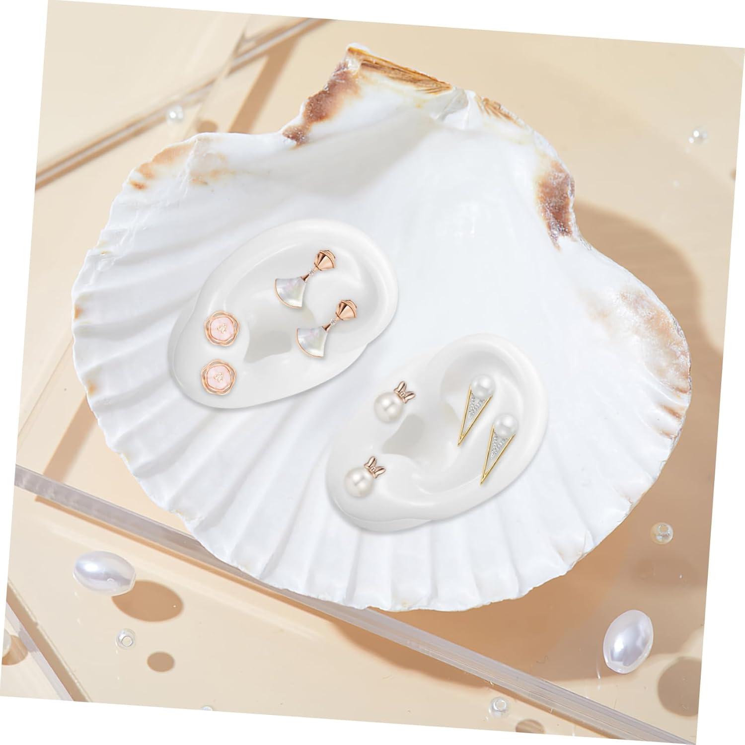 Buy Hemoton 6 Pairs Artificial Ear Models - Realistic Silicone Ear ...