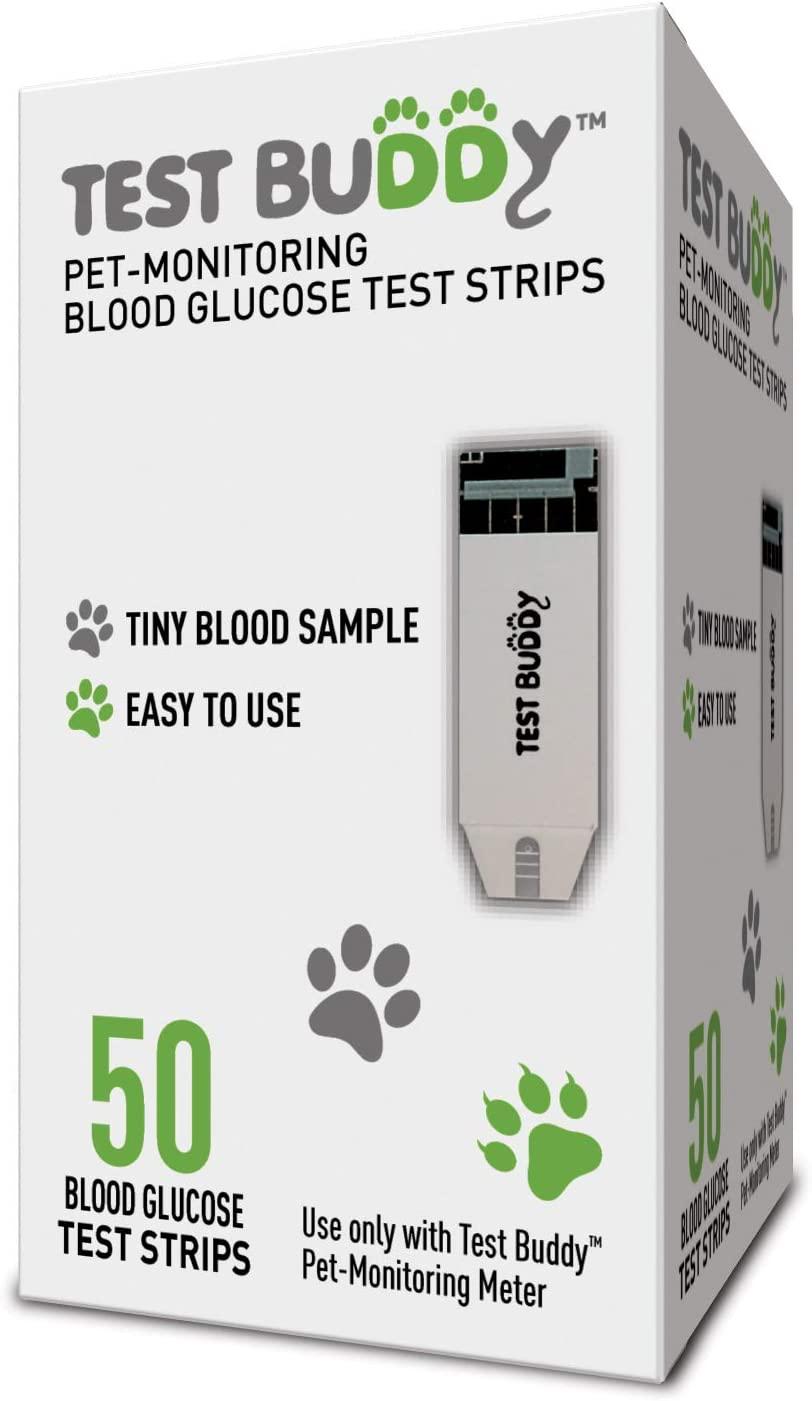 Test Buddy Pet-Monitoring Blood Glucose Test Strips for Dogs and Cats ...
