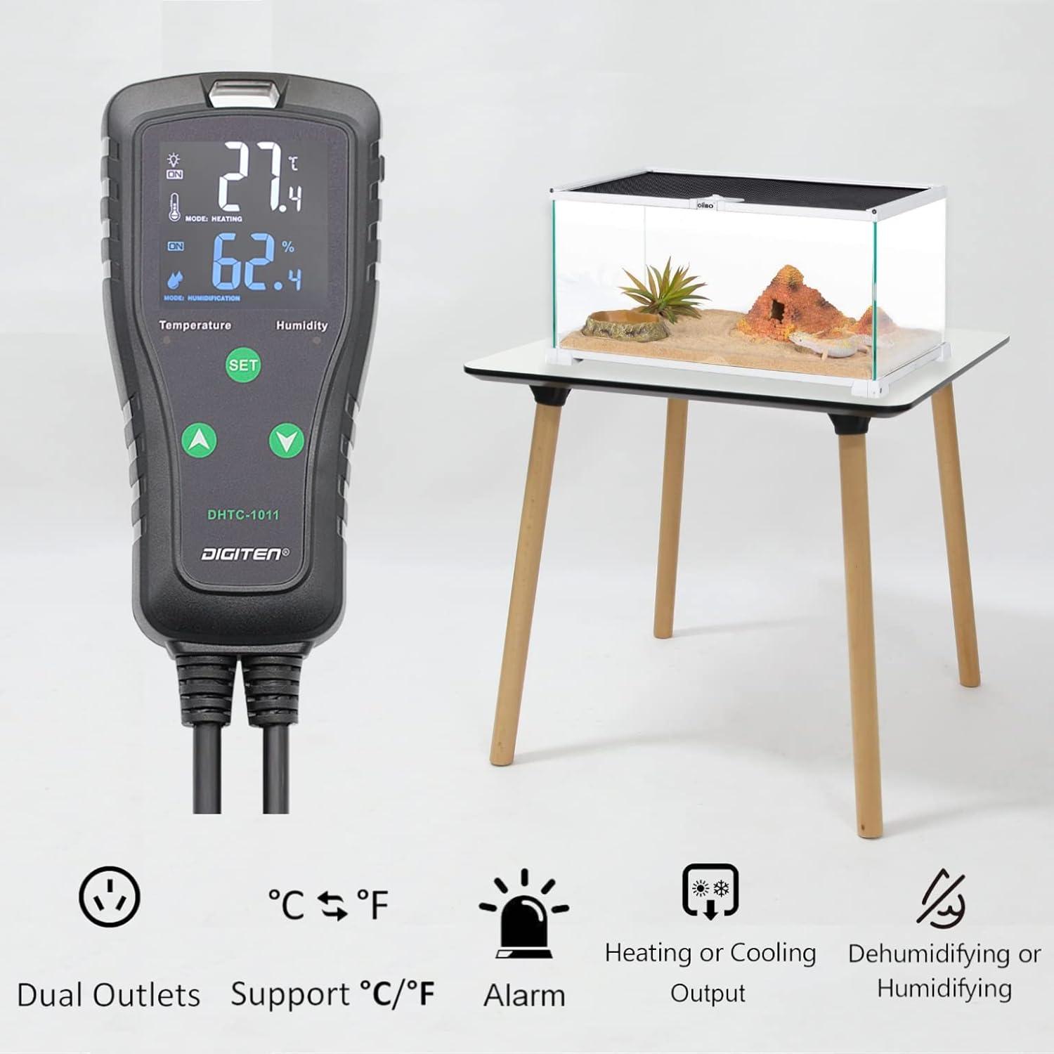 Temperature & Moisture Controller Outlet | Plug-in Thermostat for ...