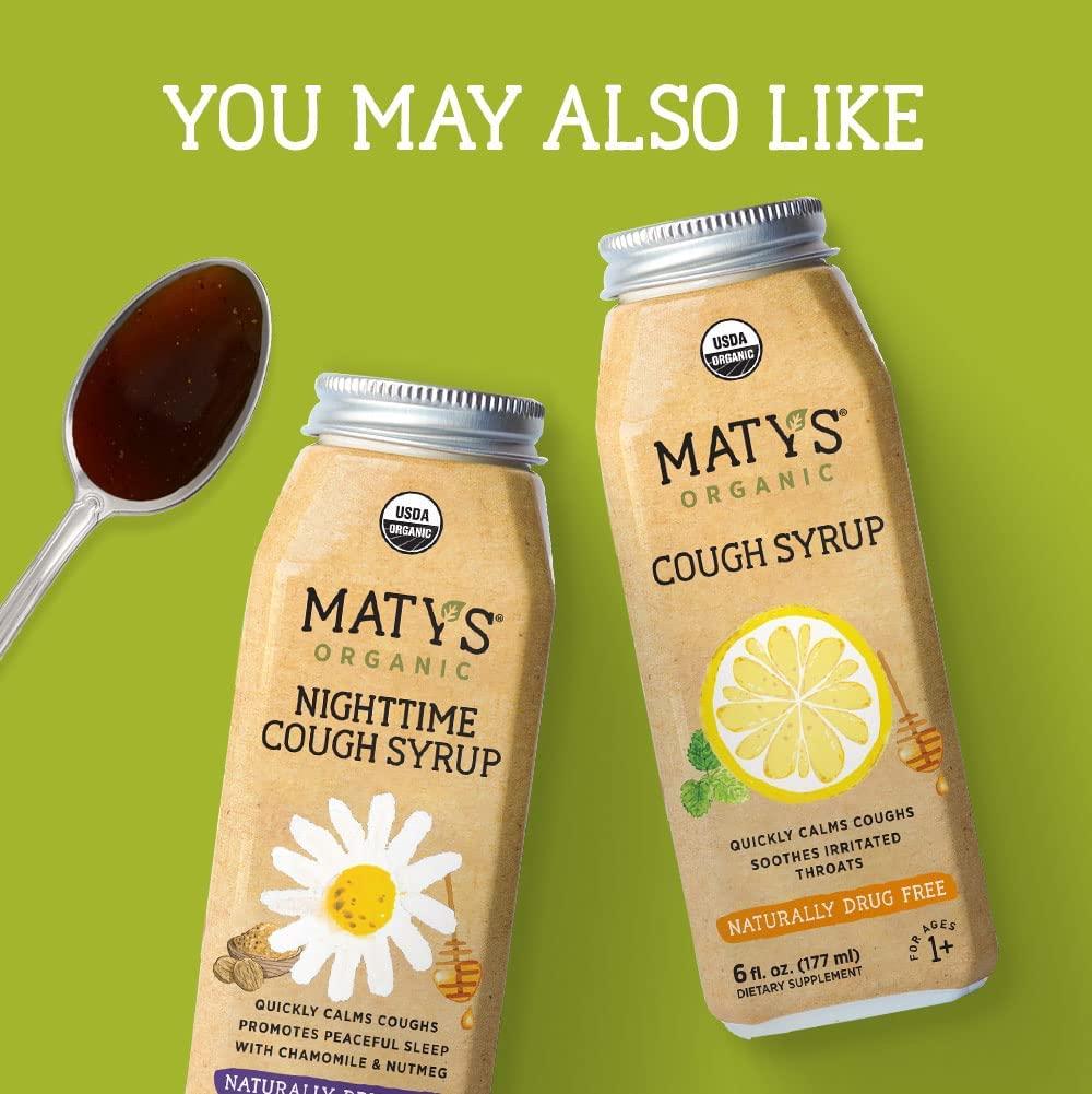 Maty's Organic Mucus Cough Syrup, Made with Organic Honey, Thyme ...