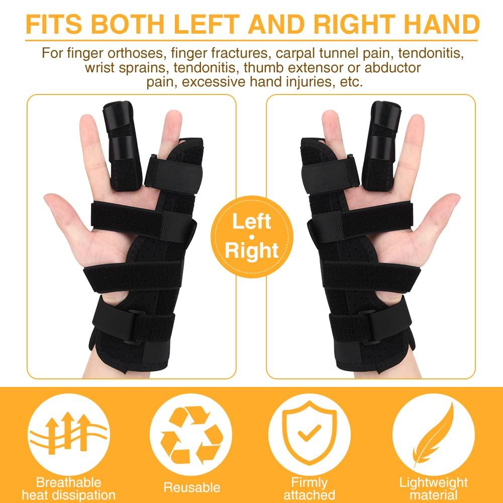 Adjustable Finger Splint Brace for Ring & Pinky Finger | Trigger Finger ...