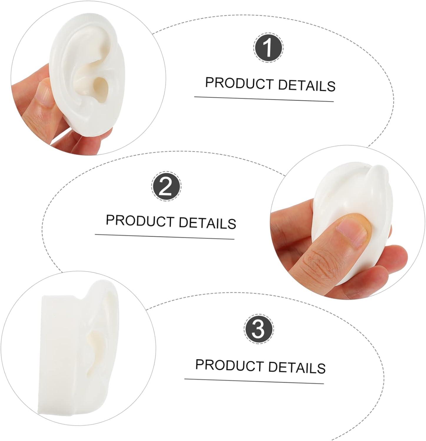 Pair of Human Ear Model Silicone Mold for Jewelry and Body Stencils ...