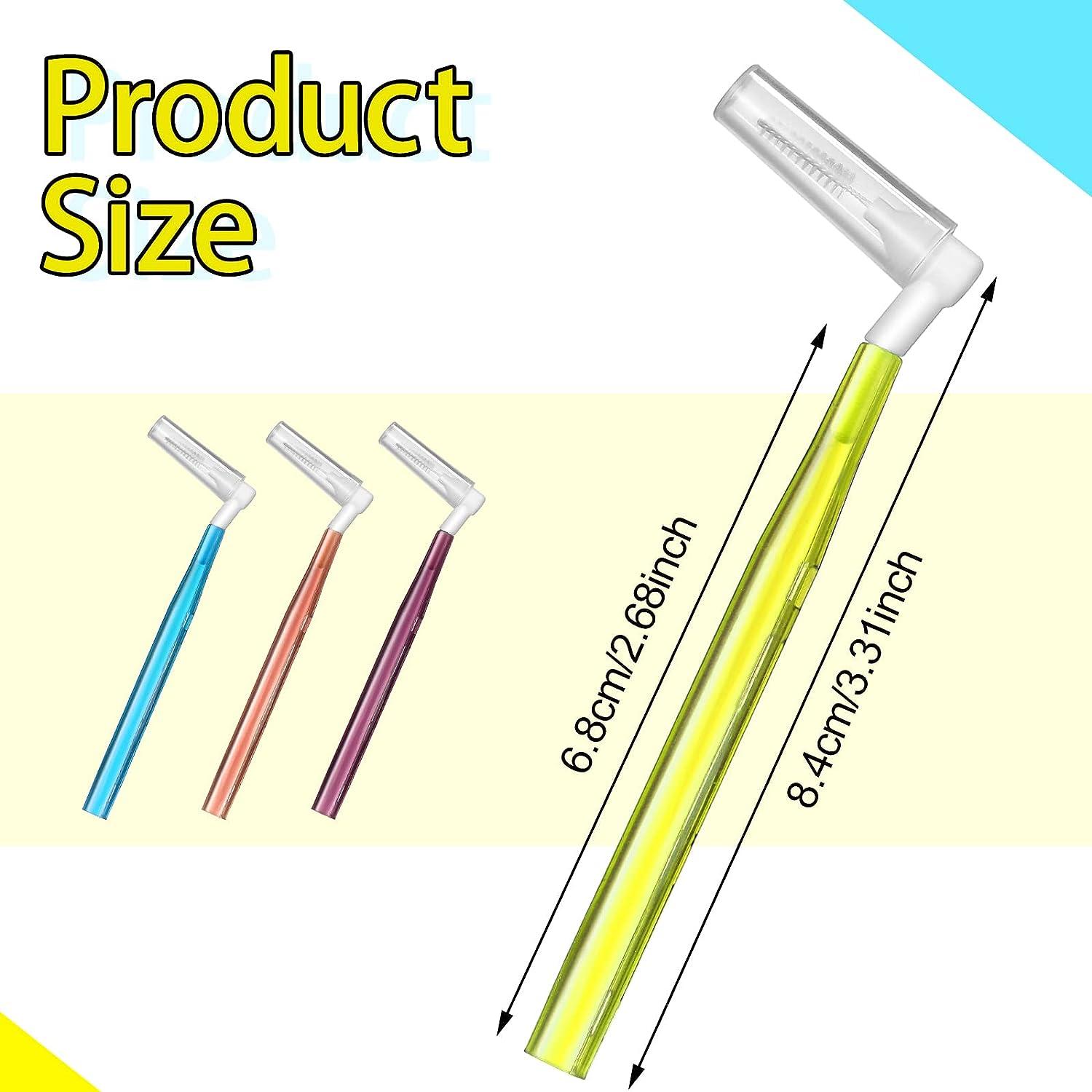 100 Pcs Interdental Toothpick Braces Brush with Refill Heads - Micro ...