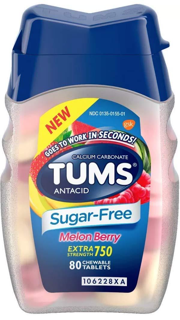 TUMS Sugar-Free: Fast-Acting Antacid Tablets - Relief for Heartburn & Indigestion