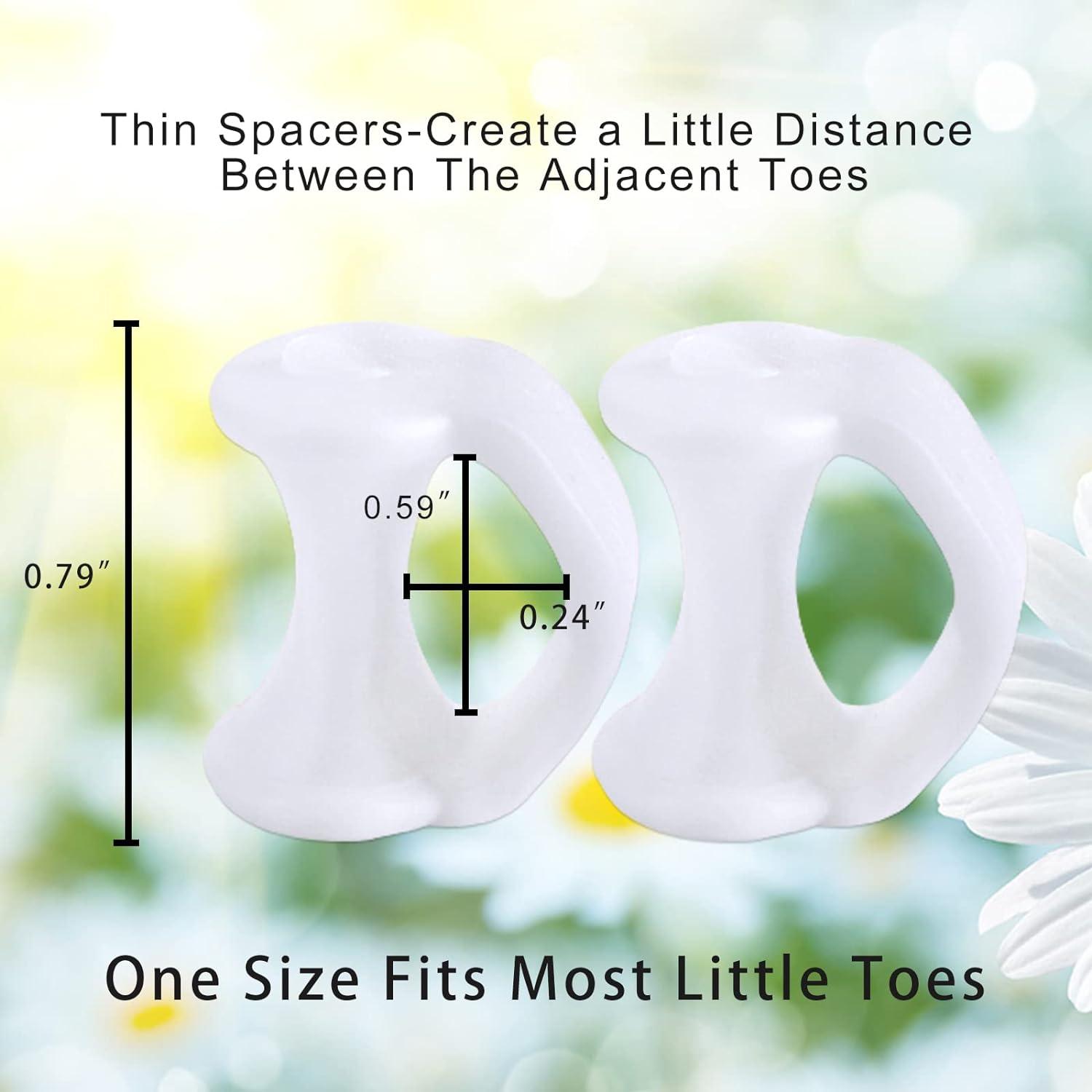 FocusOnHome Gel Toe Separators 8 Pack - Pinky Toe Spacers for ...