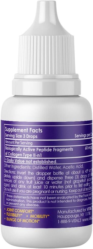 Vital 3 Joint Solution: Clinically Proven Liquid Knee Relief Supplement ...