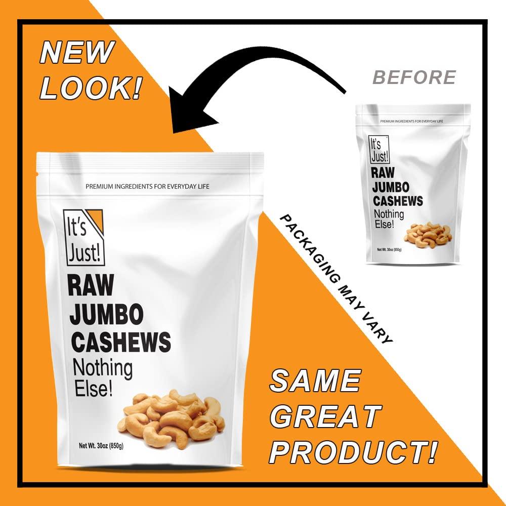 It's Just Jumbo Raw Whole Cashews 30oz - Fancy Premium Nuts | Buy Now ...