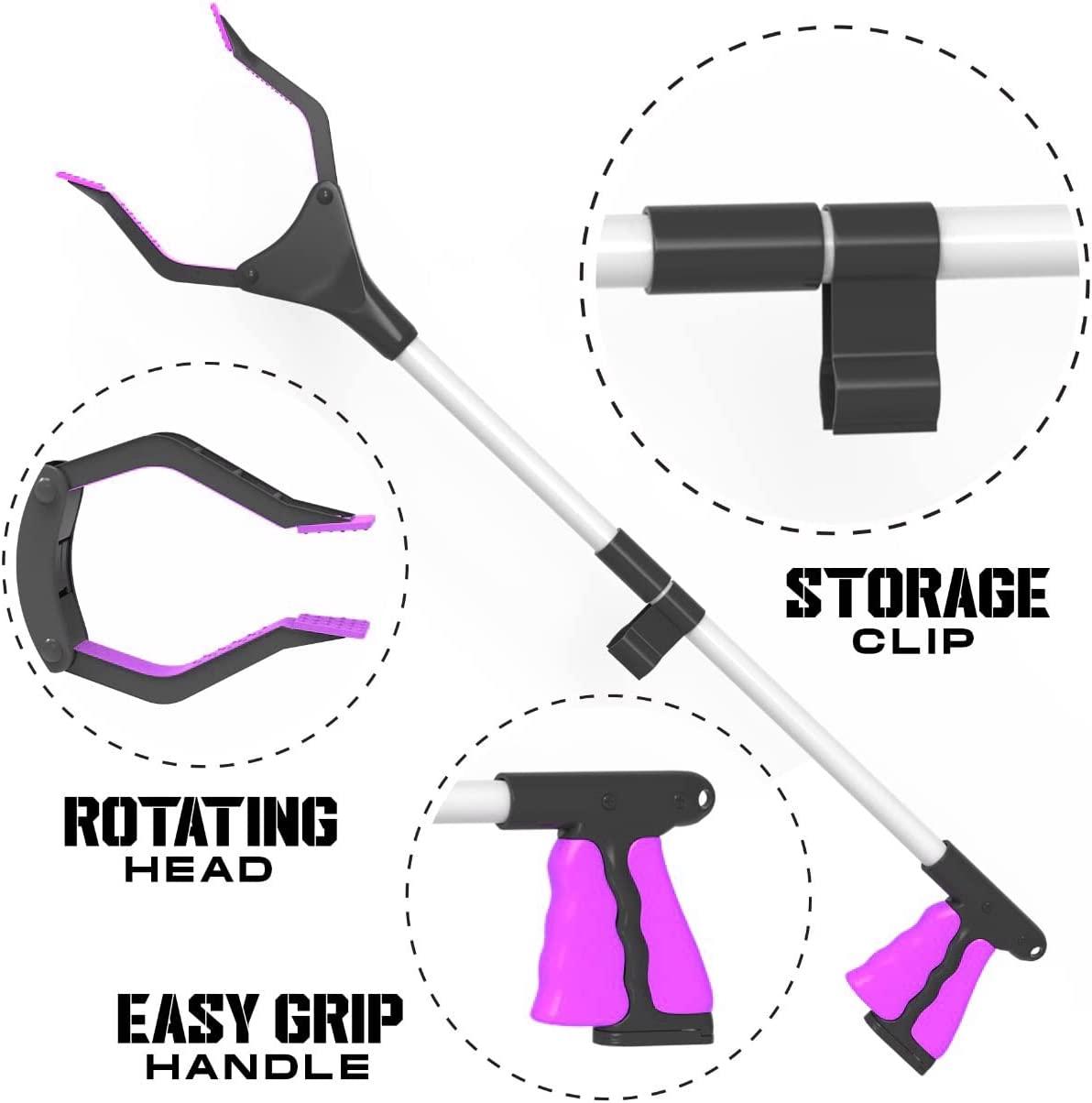 SLAH 26 Folding Long Reacher Grabber Tool - Heavy Duty Trash Picker ...