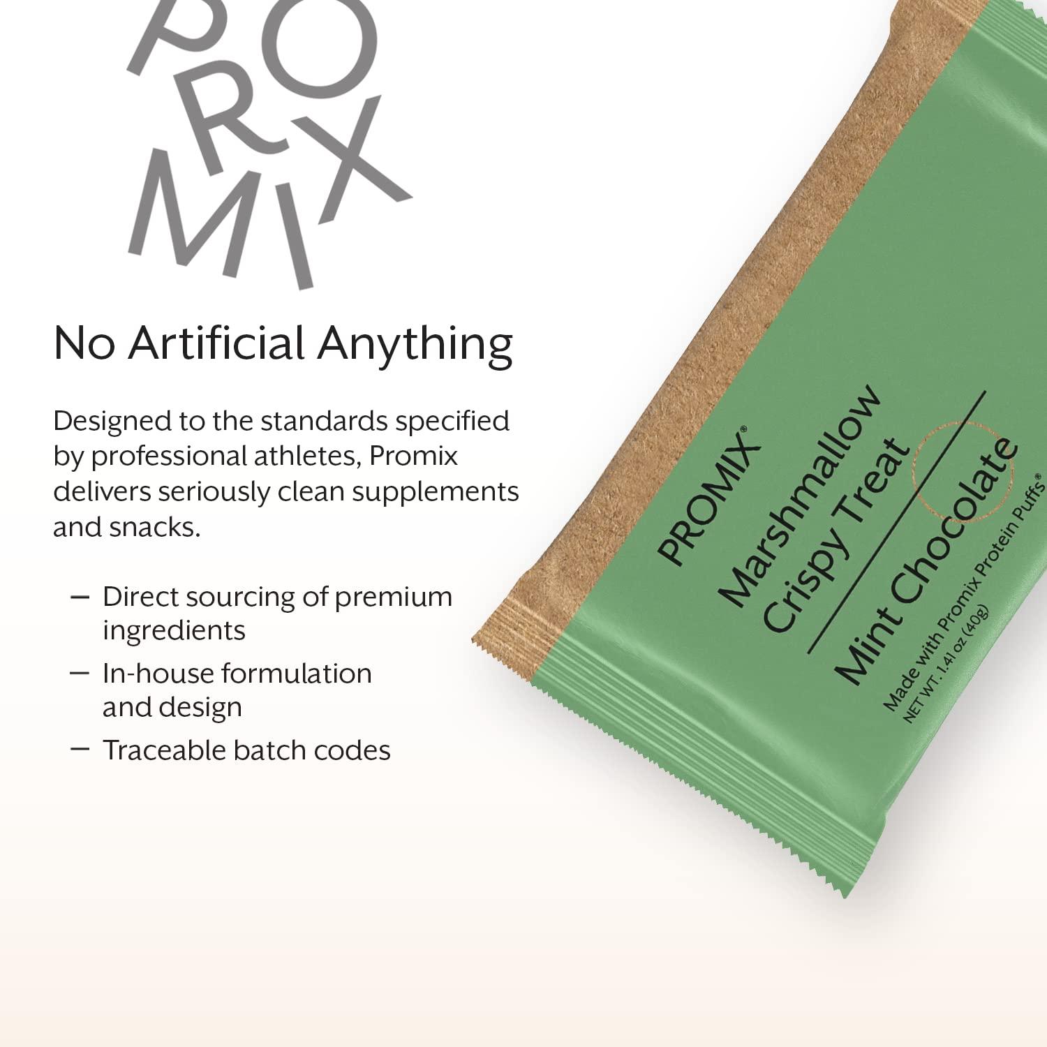 Promix Protein Puff Bars, 12-Pack - Mint Chocolate- Marshmallow Crispy Treat - Great Tasting ...