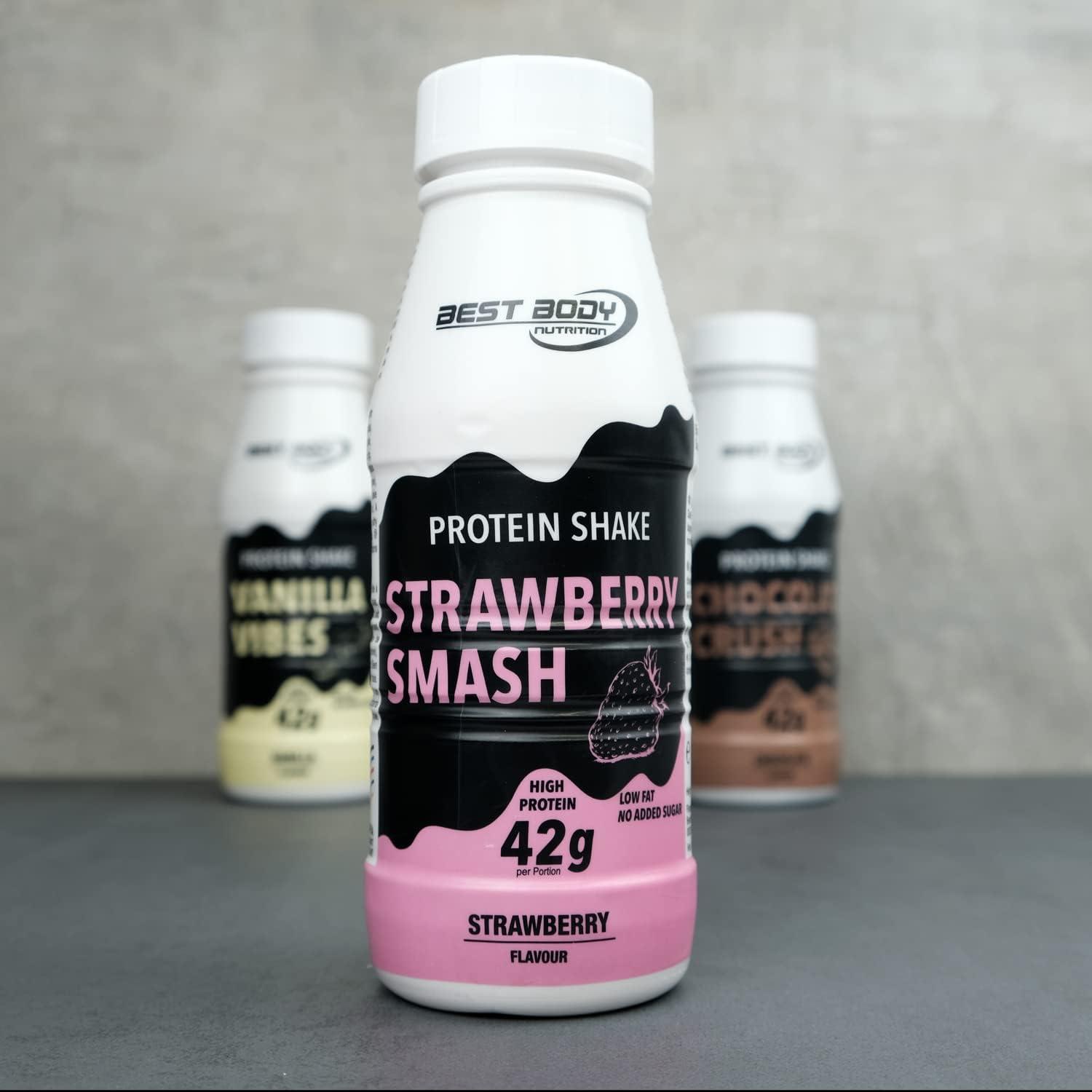 Best Body Nutrition 42g Protein Shake - Strawberry Smash - 8x500ml ...