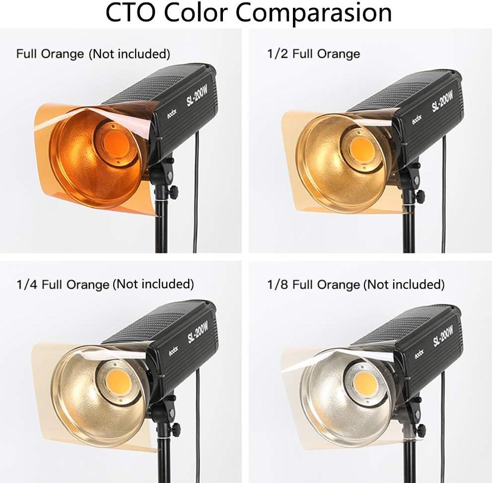 Orange Color Correction Gel Filter Sheet 16x20 - 4 Pack, 1/2 CTO ...