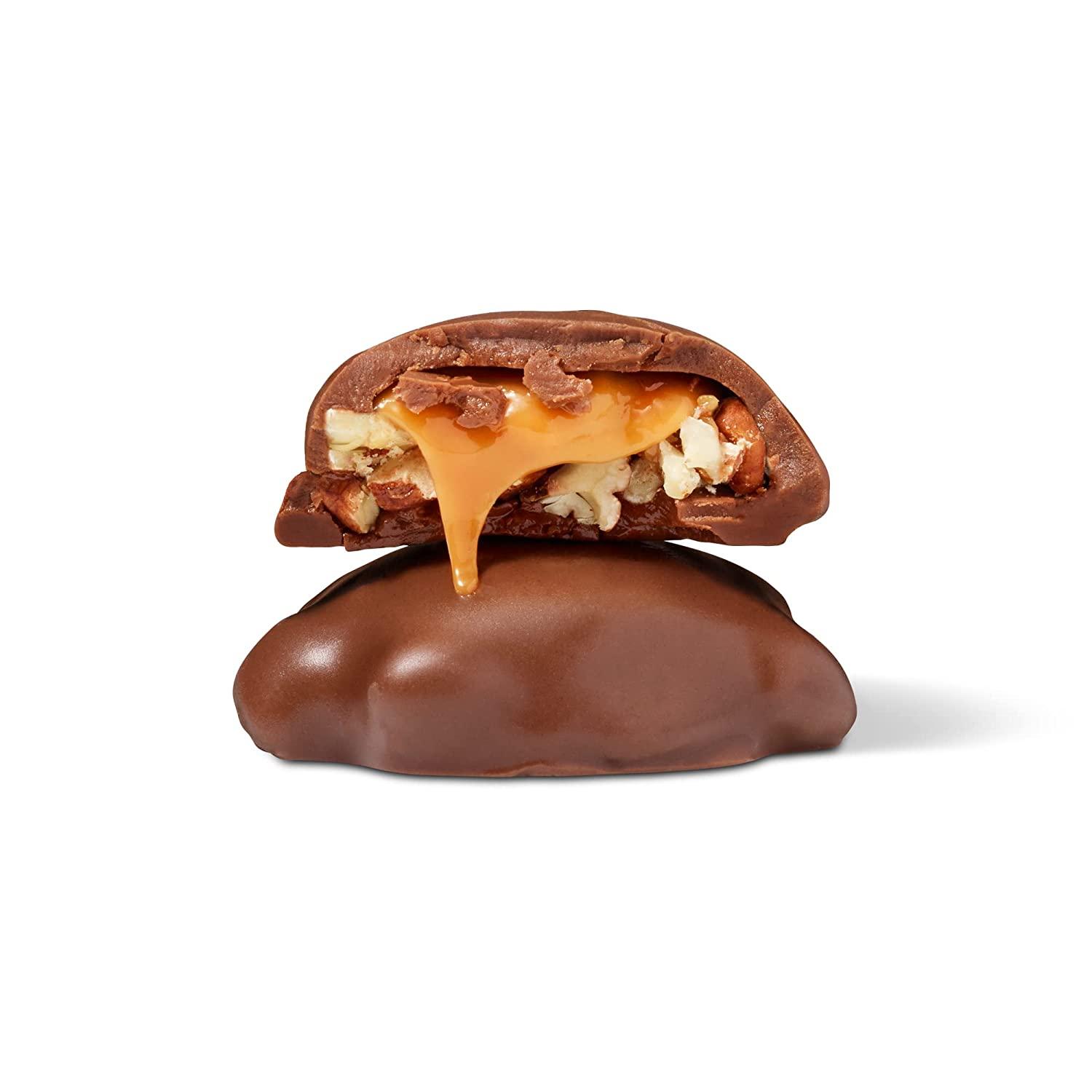 DeMet's Turtles Milk Chocolate Caramel Nut Cluster | Original Pecan ...