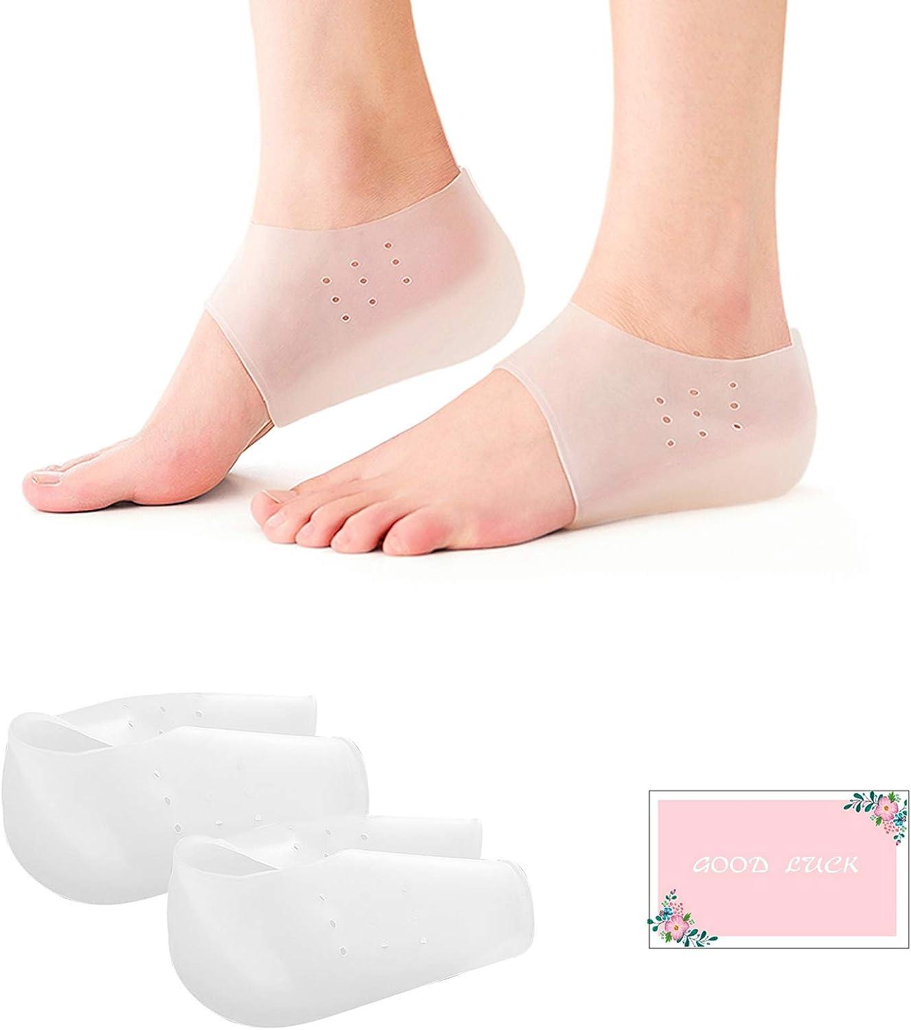 Invisible Height Increase Silicone Heel Insoles - 1.8in/4.5cm Lift ...