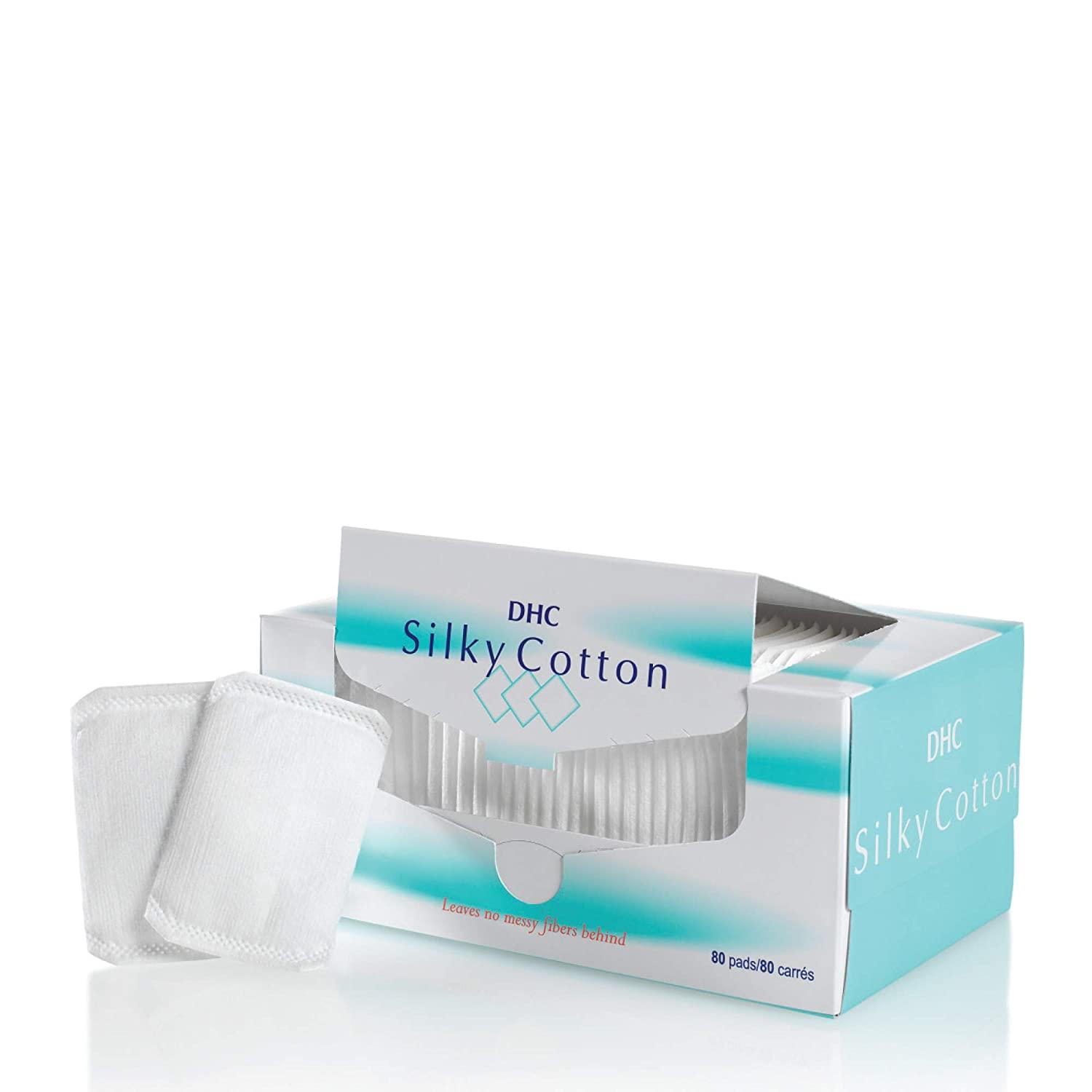 DHC Silky Cotton Clear 3 Pack - Luxuriously Soft Makeup Remover Pads