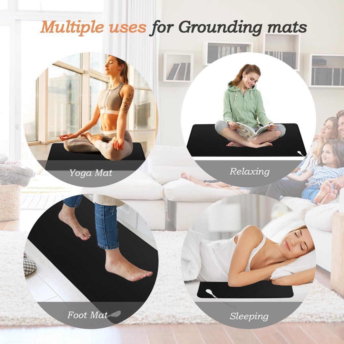 Grounding Mat for Bed - Earthing Therapy & Balance | Improve Sleep ...