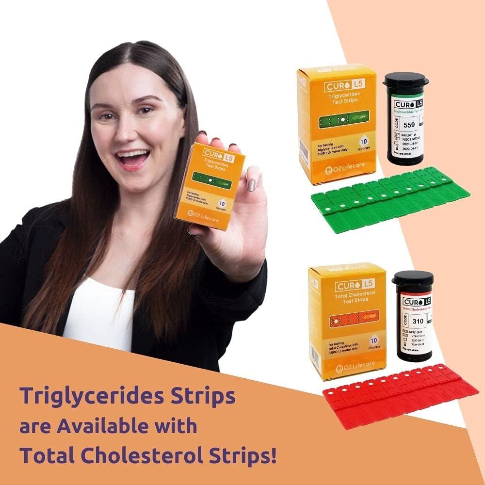 Home Blood Cholesterol Test Kit - Total Cholesterol & Triglycerides ...