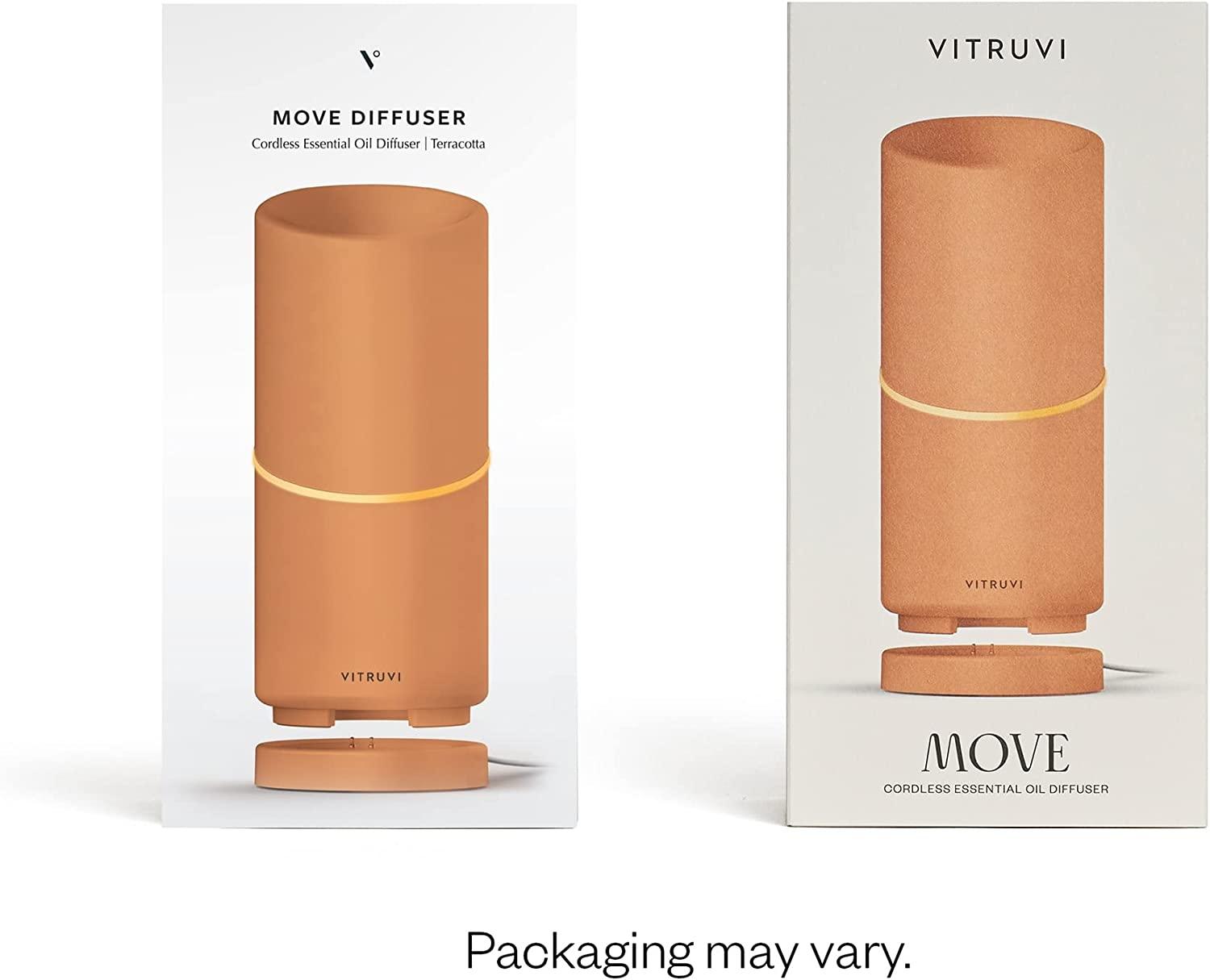 Move Cordless Ultrasonic Essential Oil Diffuser - Wireless Aromatherapy ...