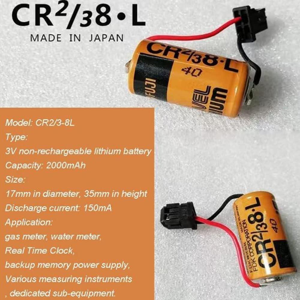 Buy 2 Pack 3V 2000mAh CR2/38.L Battery for Fuji CR2/3 8.L FDK CR17/33 - International Shipping ...