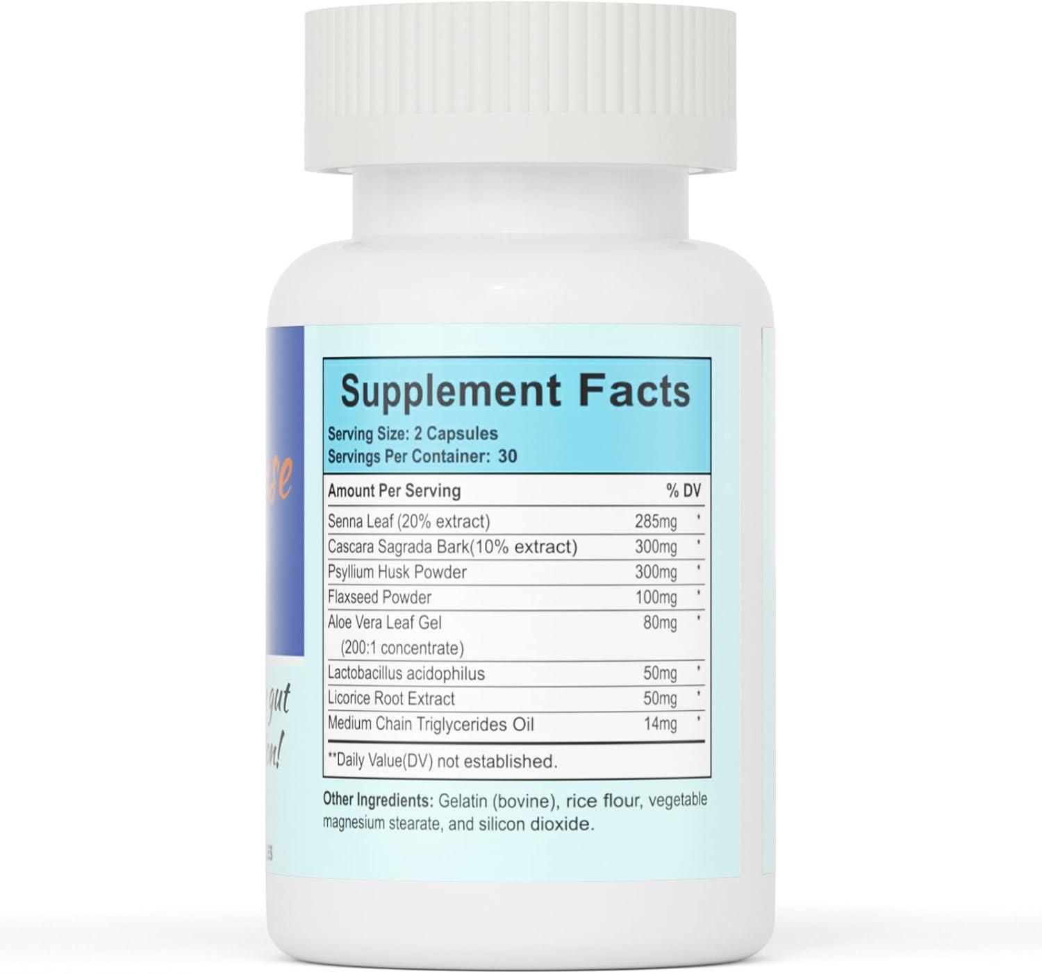 15 Day Gut Cleanse - Advanced Colon Support with Senna & Psyllium Husk ...