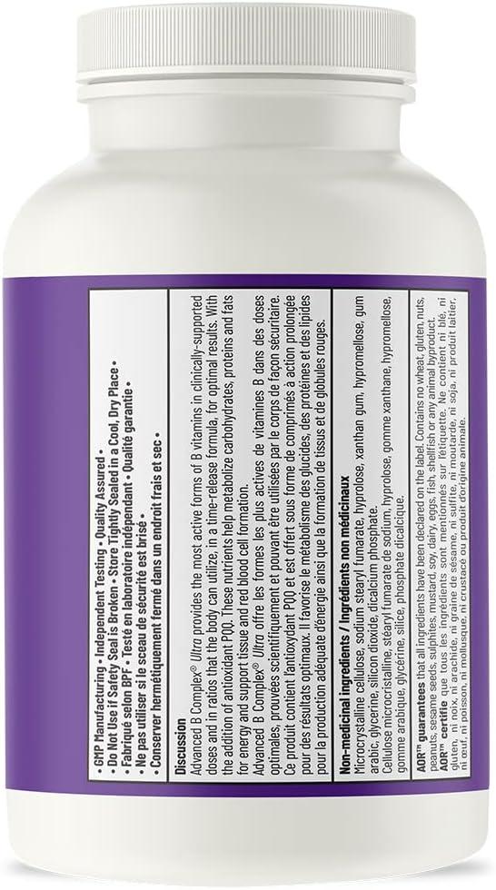 AOR Advanced B Complex Ultra 60 CT - Essential Vitamin Supplement for ...