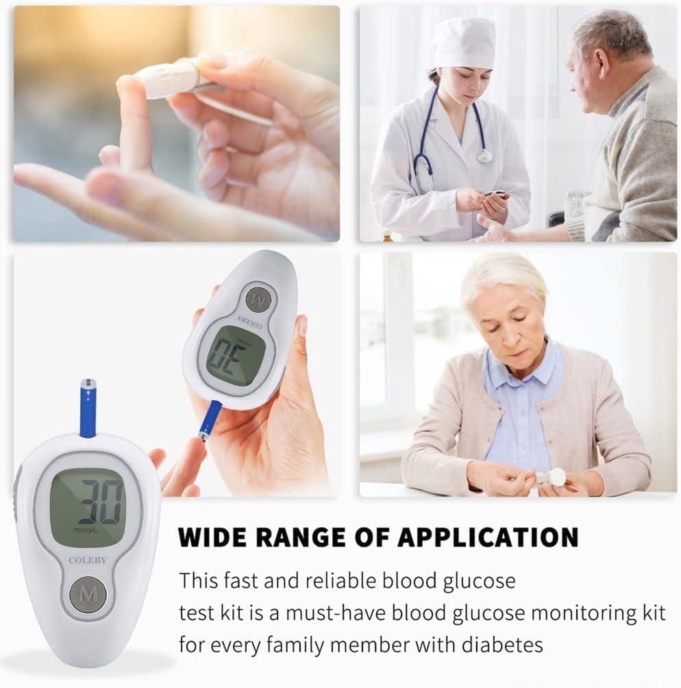 Blood Glucose Monitor G-427B Testing Kit with 100 Strips & Lancets ...