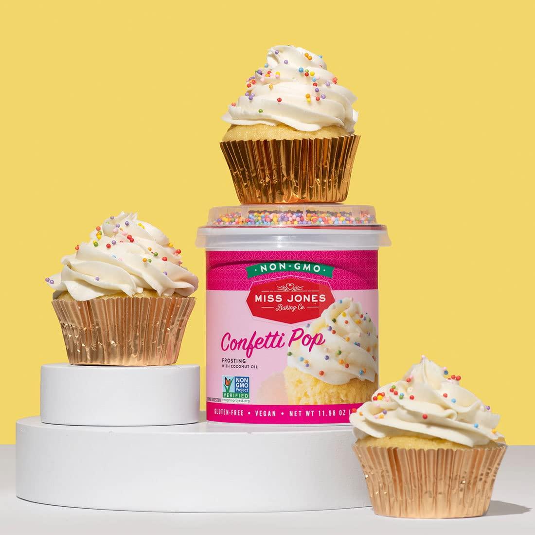 Miss Jones Baking 90% Organic Birthday Buttercream Frosting Perfect for ...