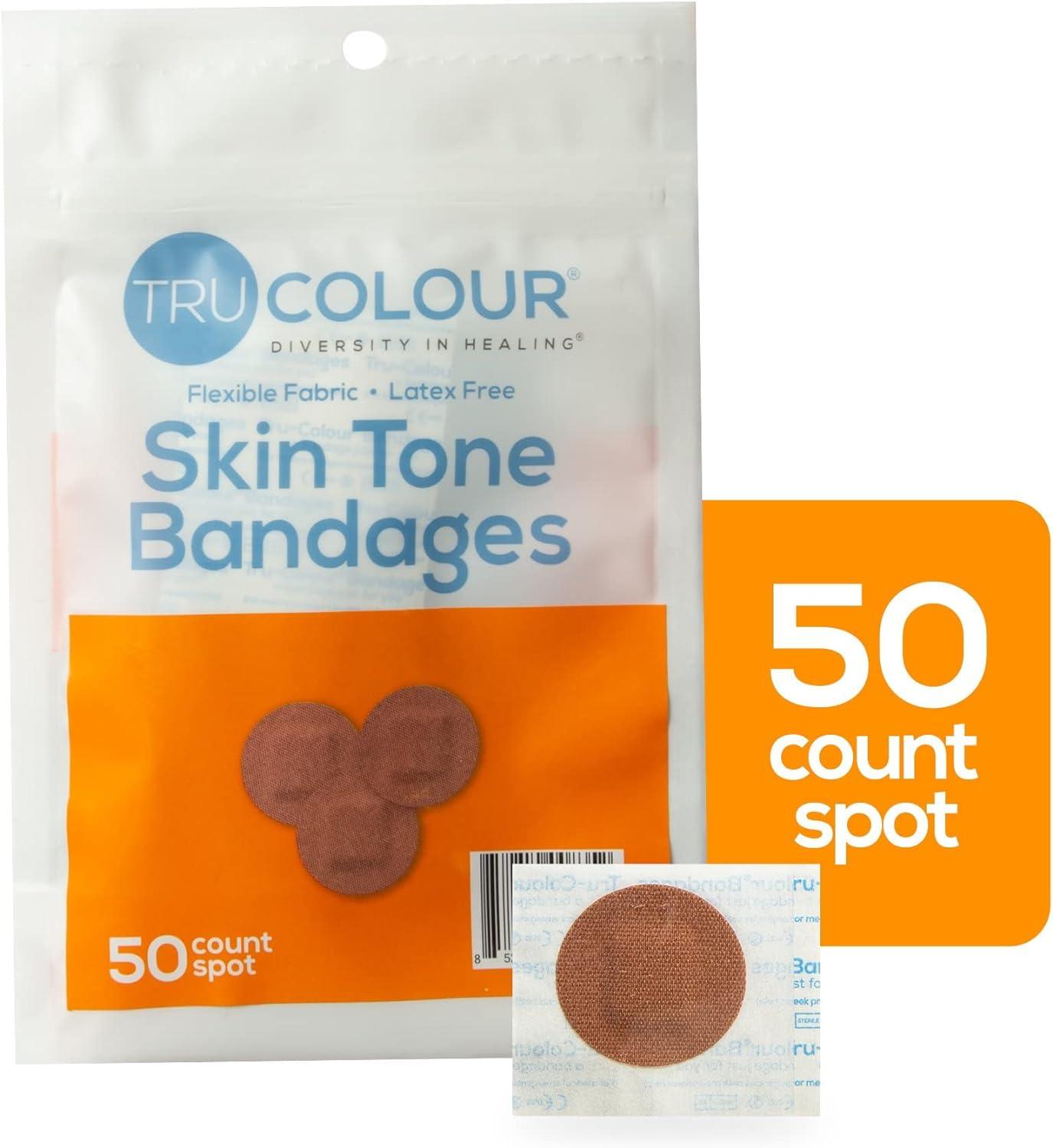 Tru Colour Flexible Fabric Adhesive Bandages - Brown Skin Tone Shade ...