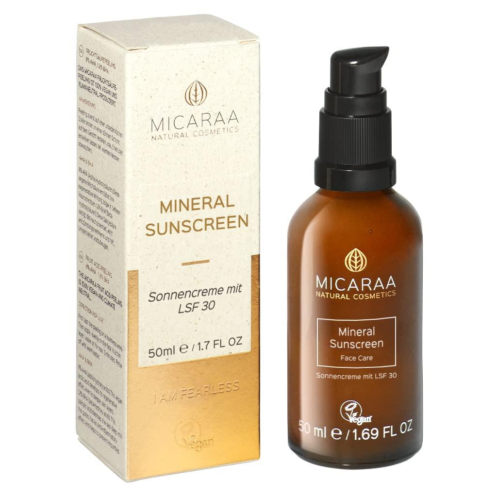 Micaraa Mineral Sunscreen Face SPF 30 - Organic Wheat-Free with Aloe ...