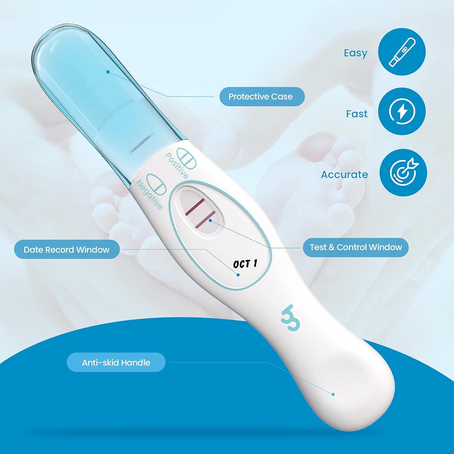 Femometer Pregnancy Test - Early Detection HCG Tests (25 mIU/ml) - 99% ...