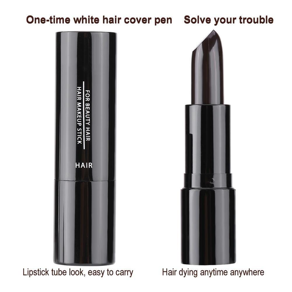 Hair Color Pen & Temporary Chalk - Dark Brown White Hair Coverage | DIY ...