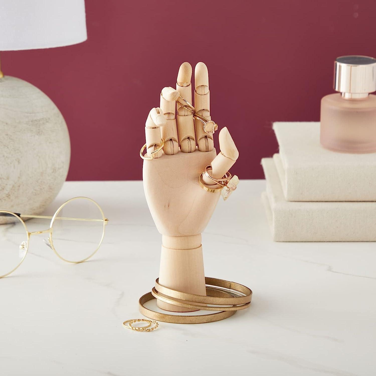 Wooden Hand Model 7 Art Mannequin Figure with Posable Fingers - Ideal ...