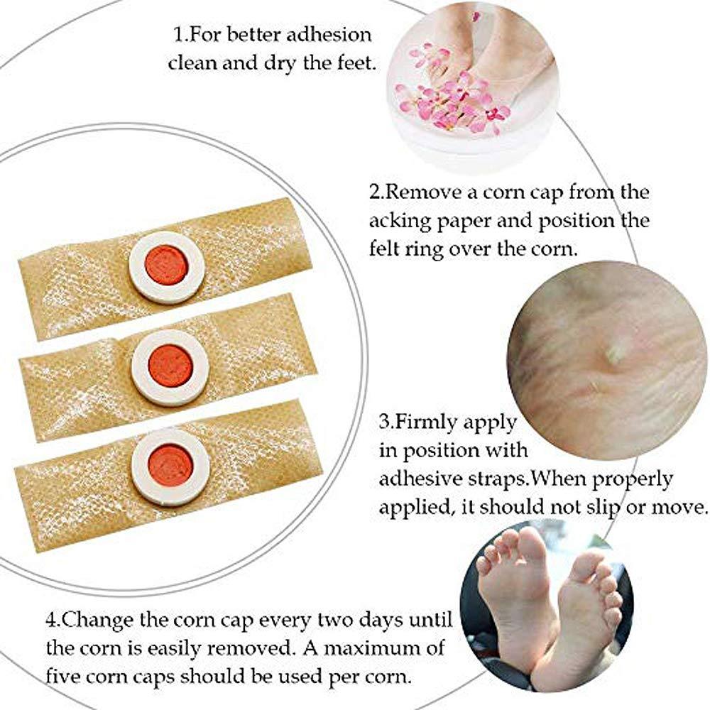 Corn Remover Pads with Salicylic Acid - 12PCS Callus & Corn Removal ...