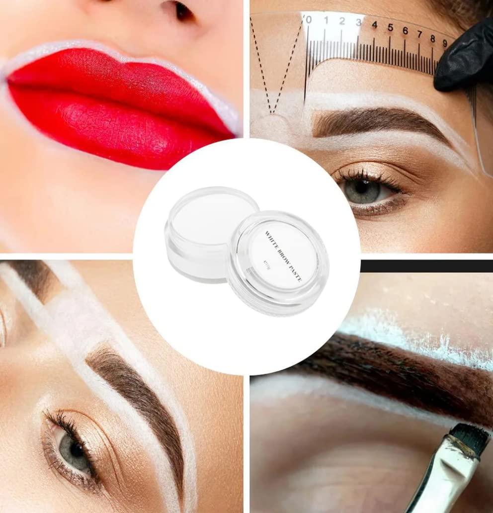 10g White Eyebrow Mapping Paste - Microblading Brow Paste for Permanent ...