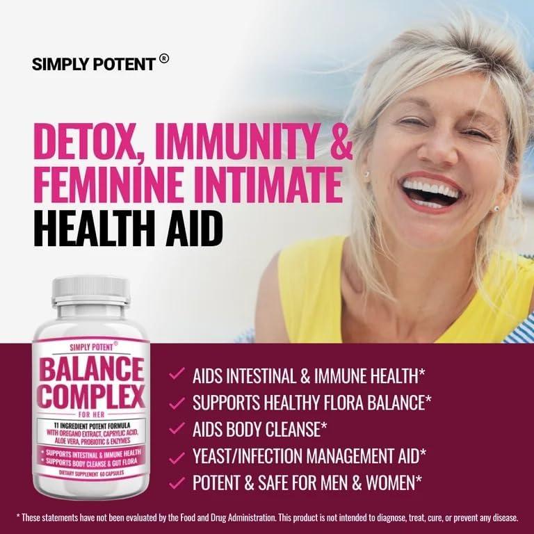 Balance Complex for Women - Candida Cleanse & Vaginal Health Supplement ...