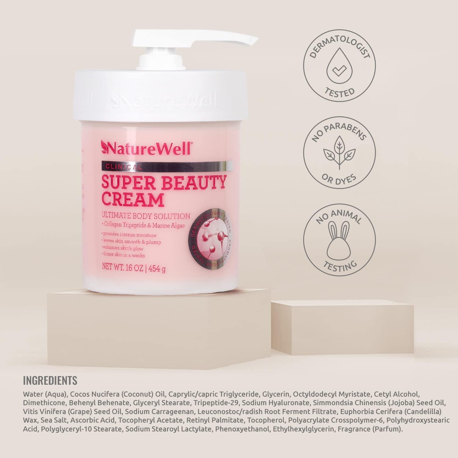 NATURE WELL Clinical Super Beauty Cream - Collagen Tripeptide & Marine ...